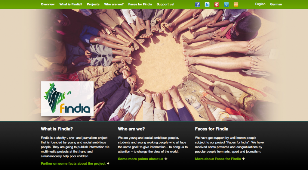 Findia: A Journalism-, Charity- and Art Project