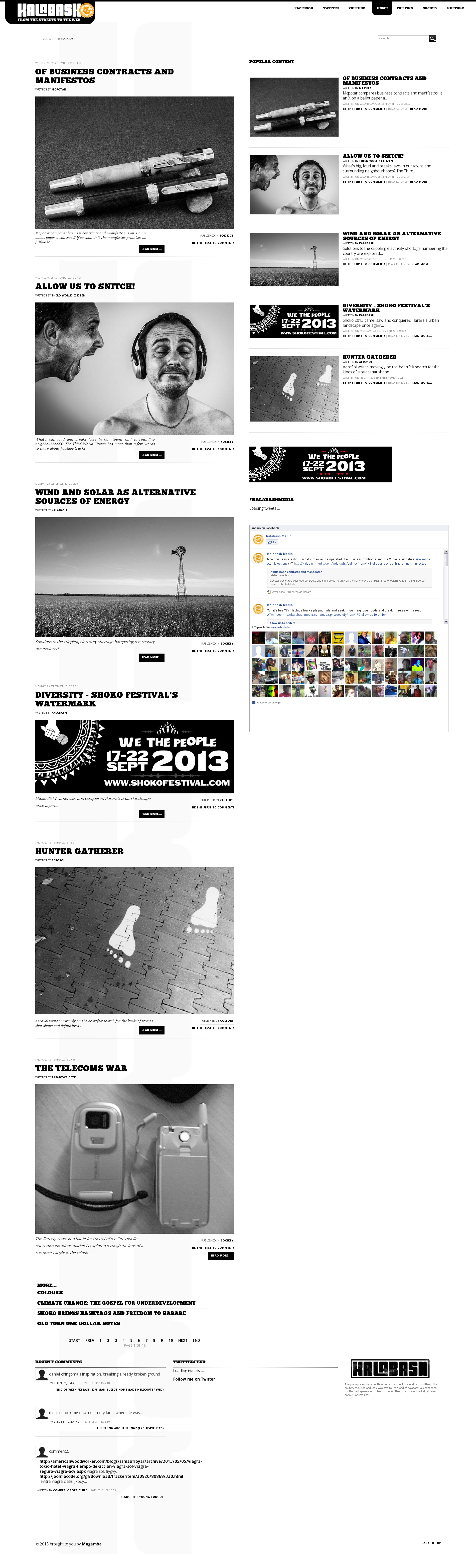 B The media & Kalabash